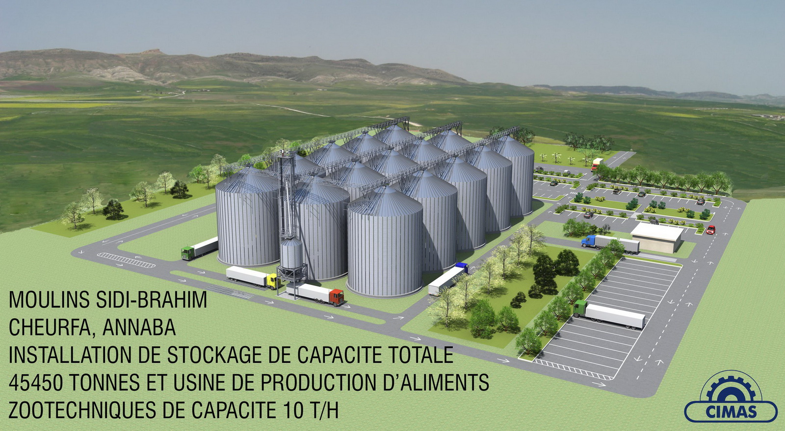 Silos de stockage céréale